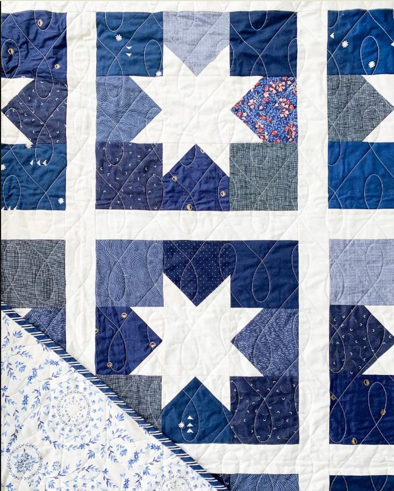 Joyful Stars Quilt Pattern by Fran Gulick for Cotton and Joy, Printed ...