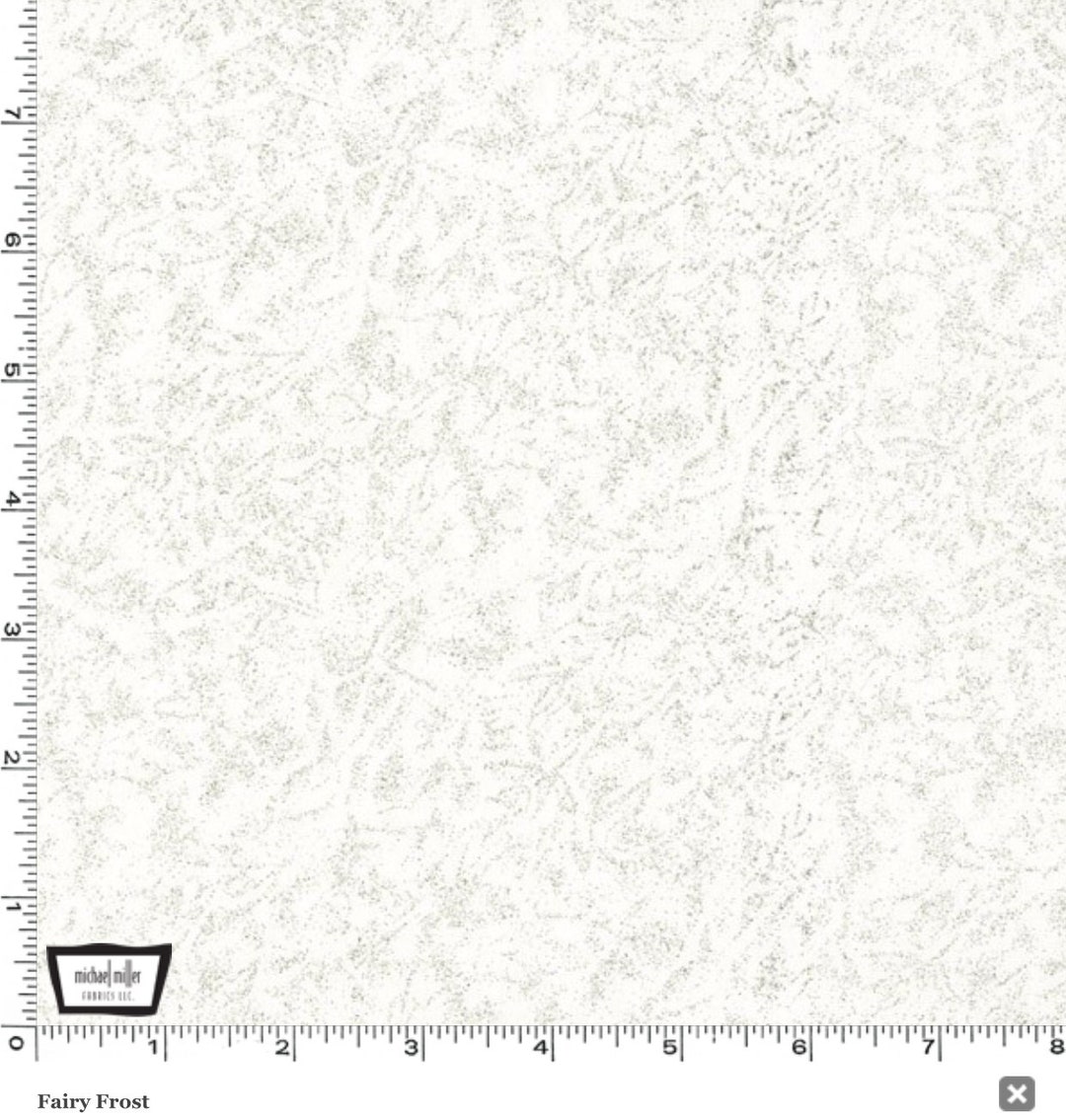 Fairy Frost Fabric Glimmer Silver Glitter Quilt Cotton Sewing Material ...