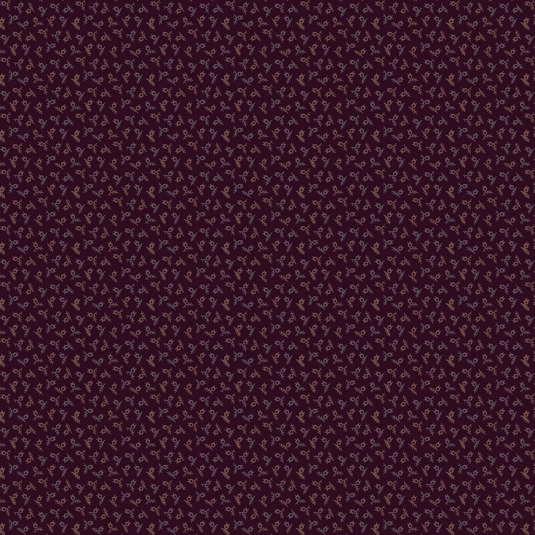 Plumberry II Fabric Eggplant Plum Buds Quilt Cotton Sewing Material ...