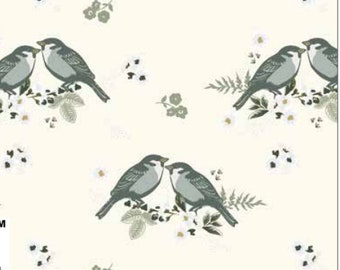 Gingham Fields Fabric Birds Forest by My Minds Eye Riley Blake - Etsy