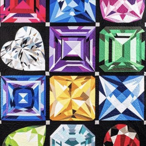 Birthstone Series Pattern February Amethyst Quilt Block by MJ Kinman ...