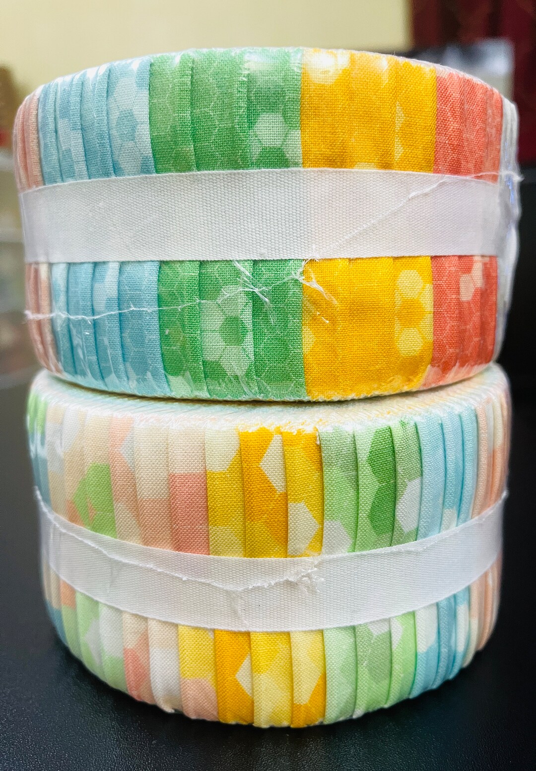 Hexie Flowers Jelly Roll Fabric Quilt Cotton Sewing Material by Jasmine ...