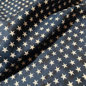 Navy Bright Stars Fabric White Stars on Navy Land That I Love | Etsy