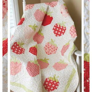 Strawberry Social Quilt Pattern by Margot Languedoc Designs for the ...