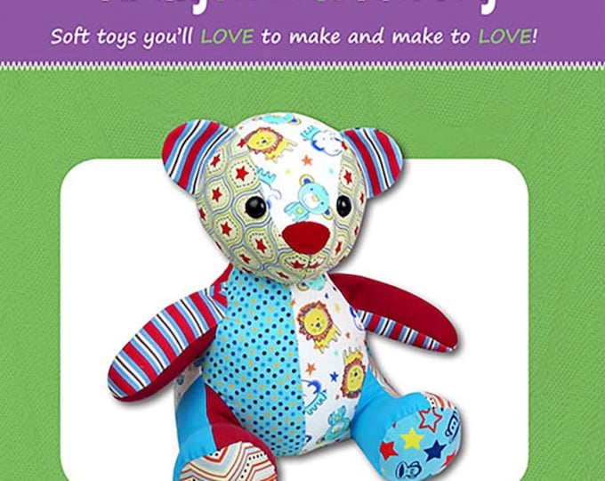Melody Memory Bear Stuffed Toy Pattern From Funky Friends Factory - Etsy