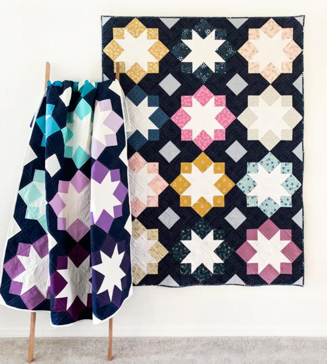 Stellar Mosaic Quilt Pattern by Fran Gulick for Cotton and Joy, Printed ...