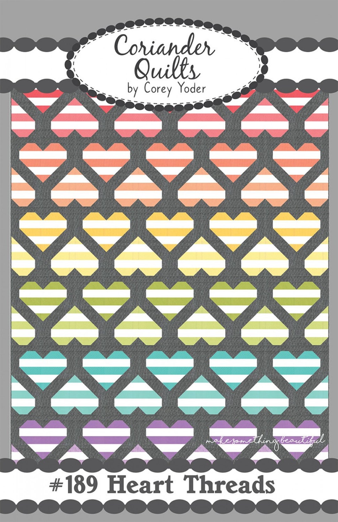 Heart Threads Quilt Pattern by Corey Yoder for Coriander Quilts, Sewing ...