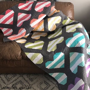 Heart Threads Quilt Pattern by Corey Yoder for Coriander Quilts, Sewing ...