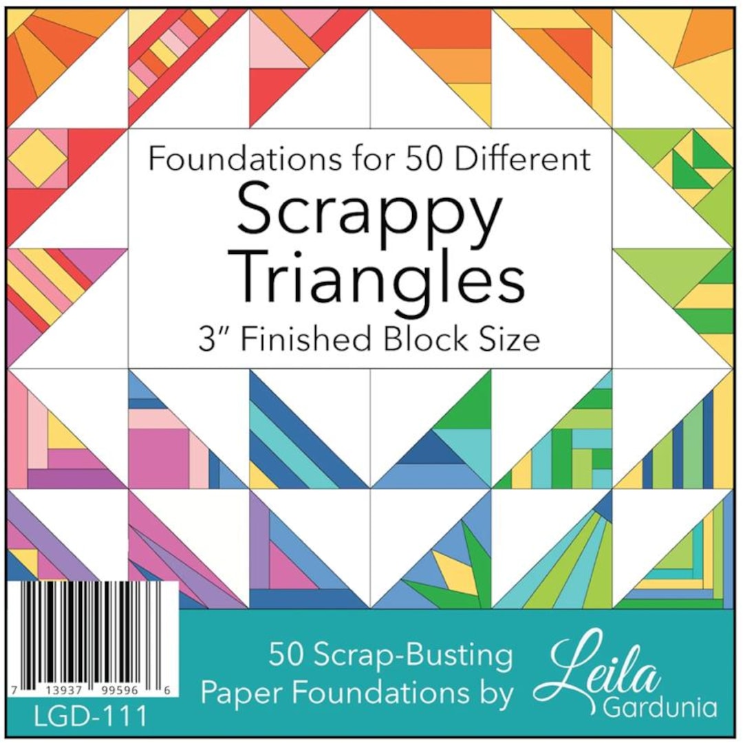 3 Inch Scrappy Triangle Foundation Pad, 50 Scrap-busting Foundations by ...