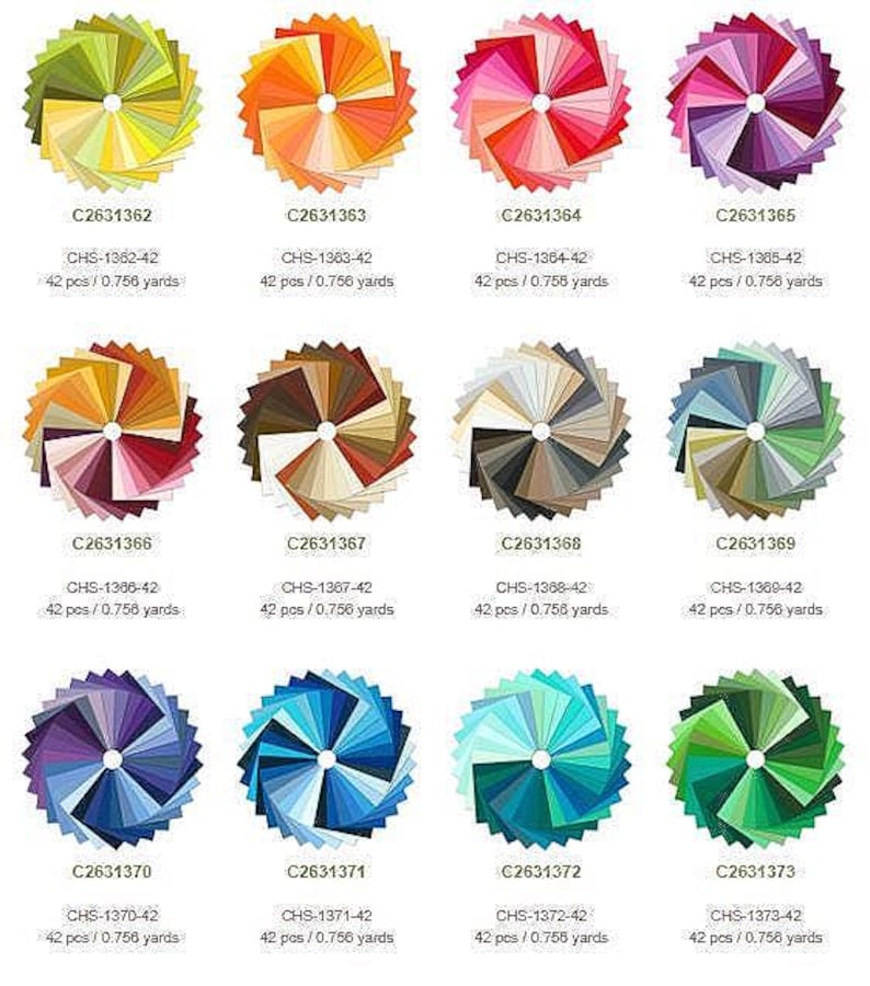 Charm Pack Fabric Bundle, Ruby 2026 Color Patchwork Party BOM 3 Kona ...