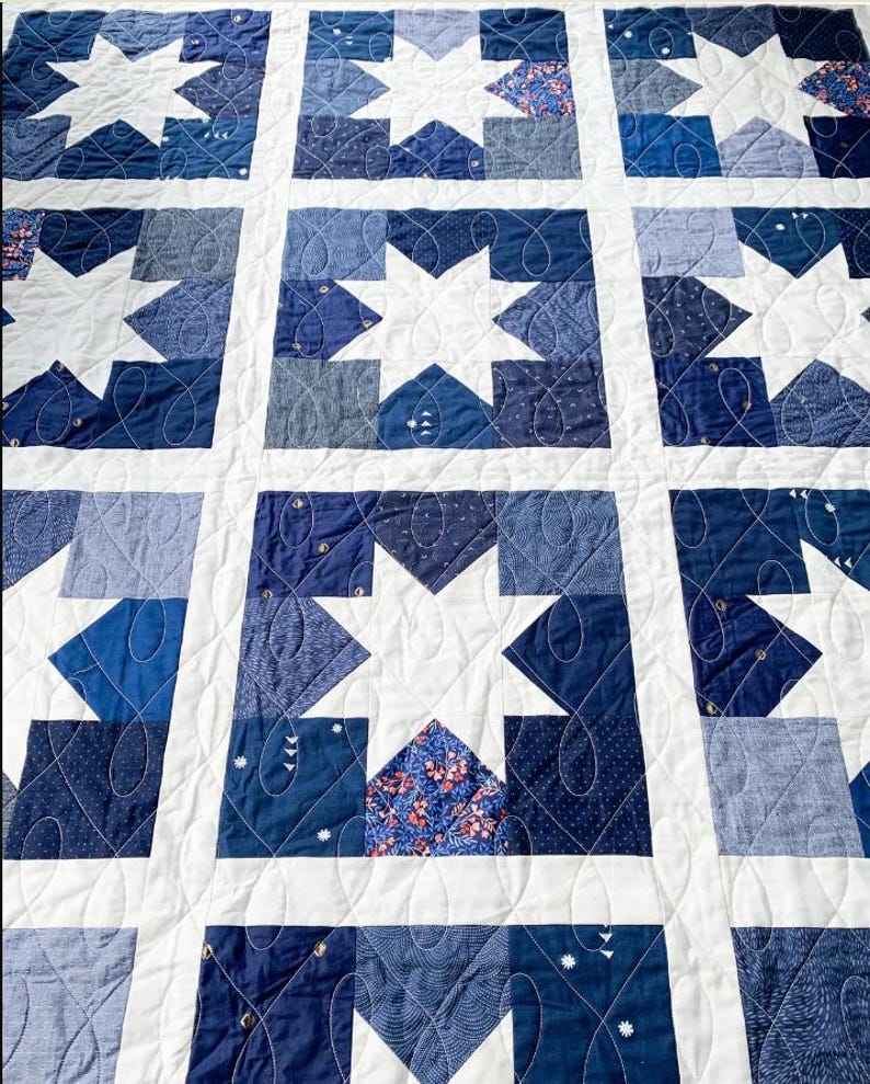 Joyful Stars Quilt Pattern by Fran Gulick for Cotton and Joy, Printed ...