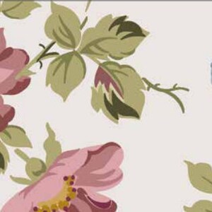 Midnight Garden Fabric Putty Floral Quilt Cotton Sewing Material ...