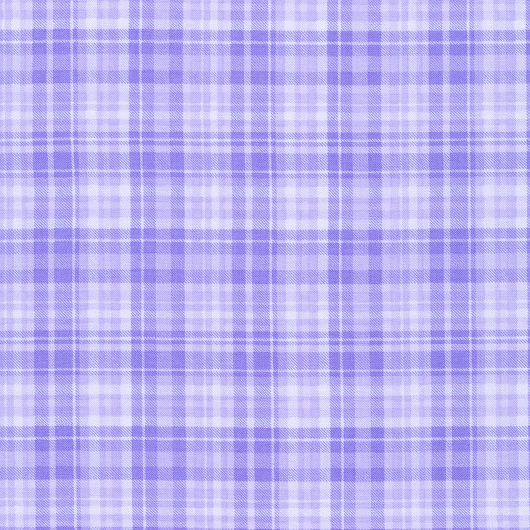 Flowerhouse Fabric Viola Lavender Plaid Quilt Cotton Sewing Material by ...
