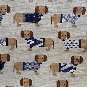 Dogs in Sweaters Quilt Pattern by Elizabeth Hartman From Oh Fransson, Quilting and Sewing ...