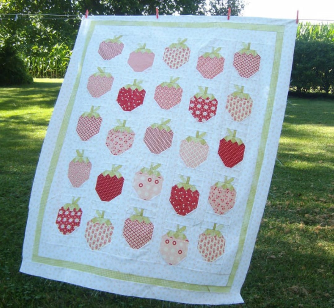 Strawberry Social Quilt Pattern by Margot Languedoc Designs for the ...