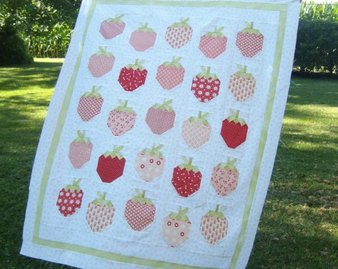 Strawberry Social Quilt Pattern by Margot Languedoc Designs for the ...
