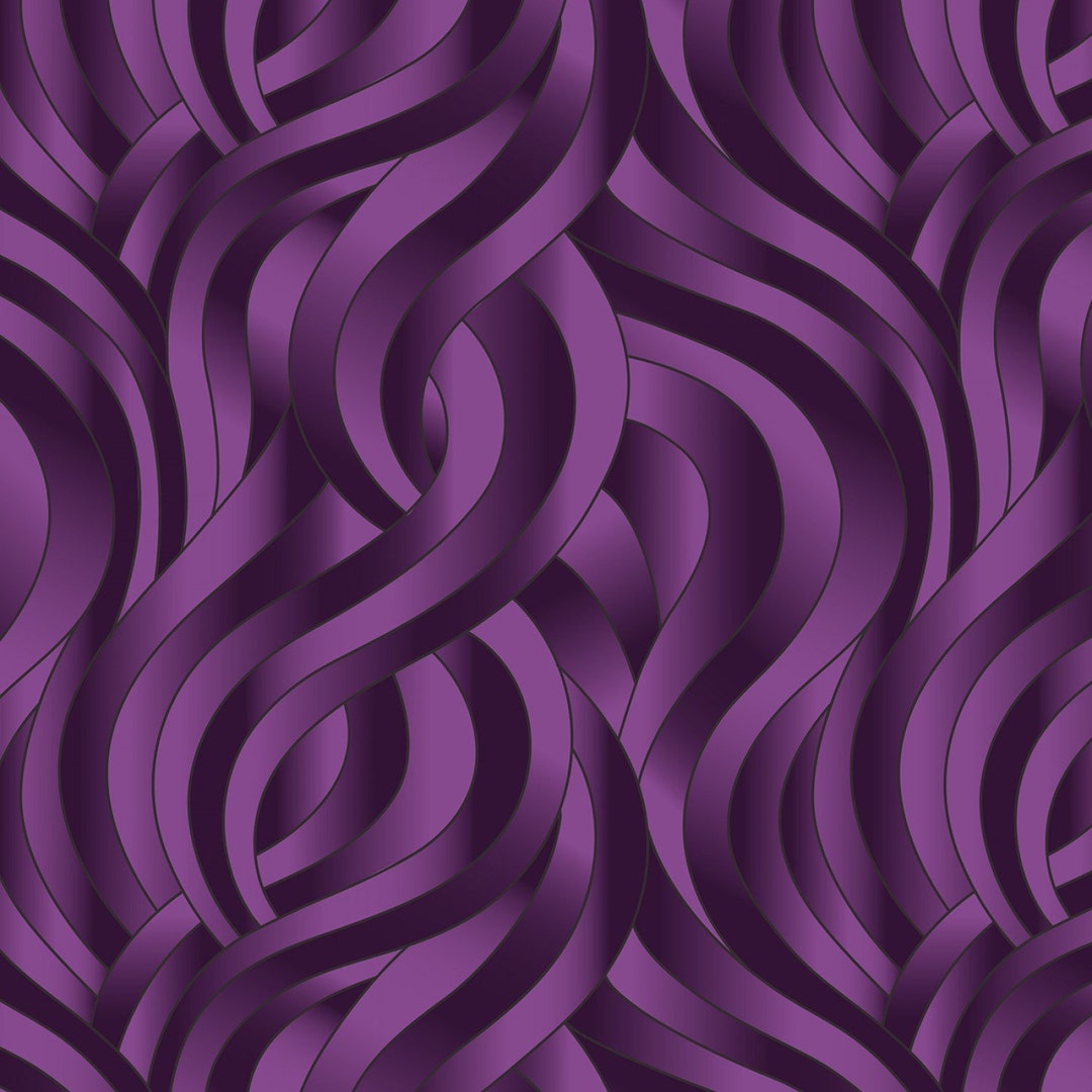 Purple Swirls Fabric Reflections Collection by Lewis and Irene Fabrics ...