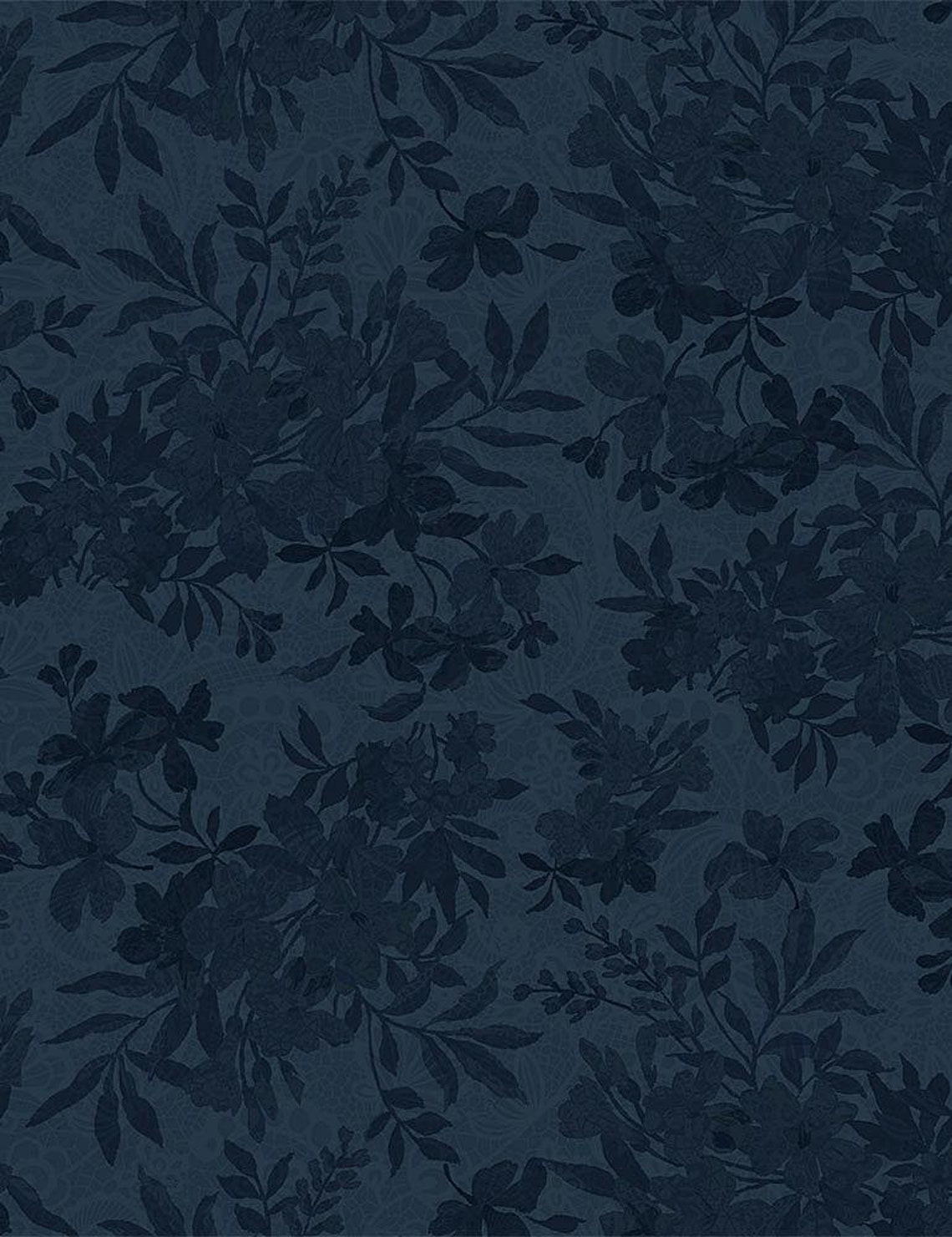 Floral Fabric Blue Tonal Flowers Masterpiece Wing and a Prayer - Etsy