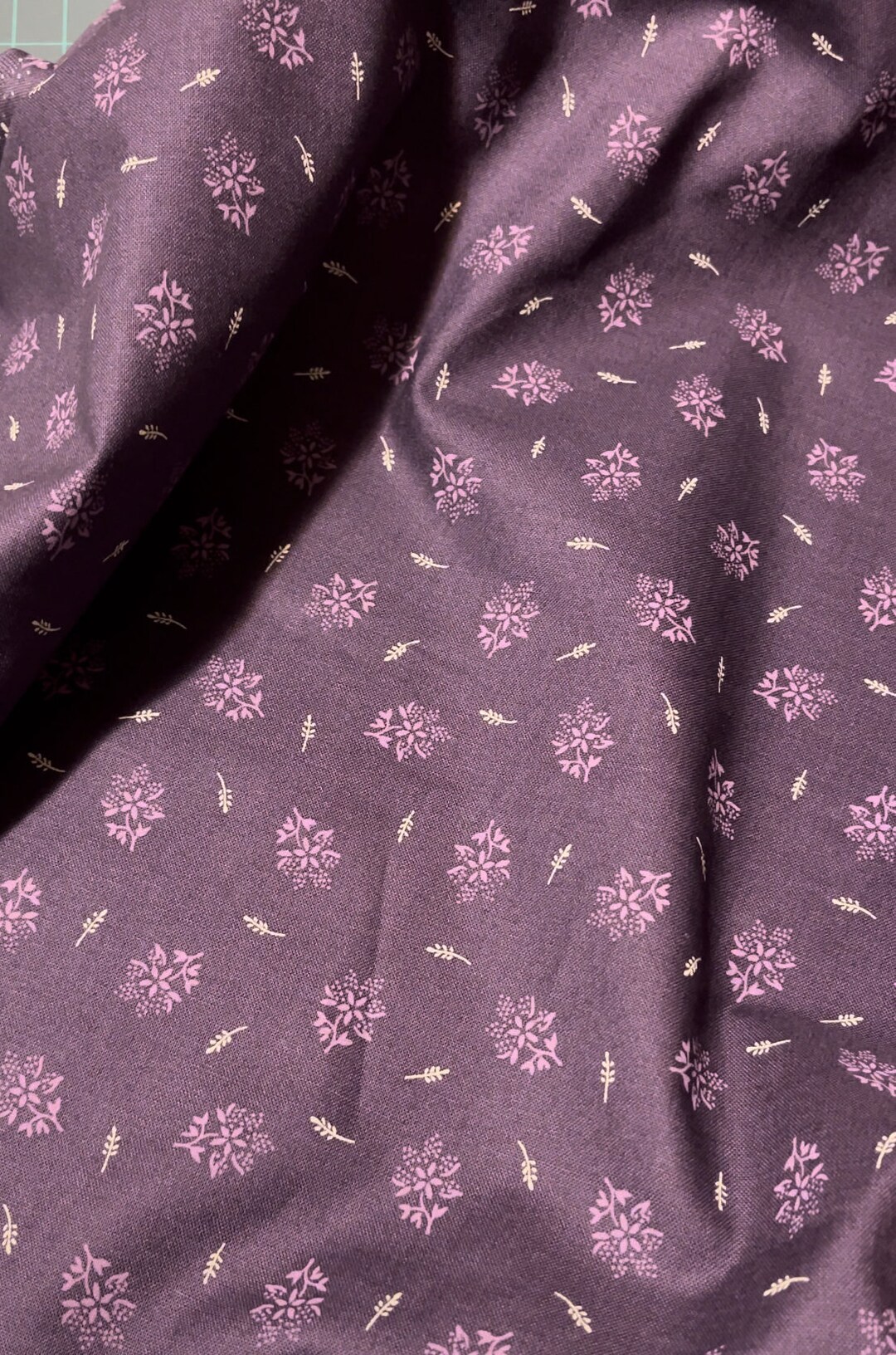Plumberry II Fabric Purple Plum Bouquet Quilt Cotton Sewing Material by ...