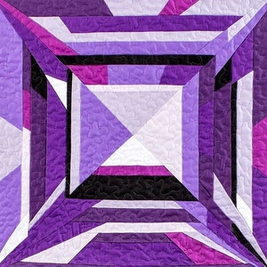 Birthstone Series Pattern February Amethyst Quilt Block by MJ Kinman ...