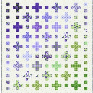 Flowerhouse Fabric Viola Lavender Violas Quilt Cotton Floral Sewing ...