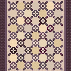 Plumberry II Fabric Purple Plums in a Row Quilt Cotton Sewing Material ...