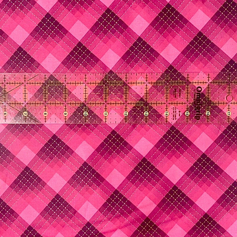Pink Plaid Fabric - Etsy