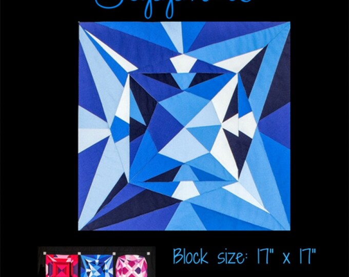 September Birthstone Quilt Pattern Sapphire From the - Etsy