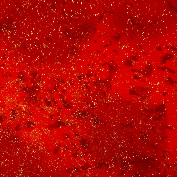 Red Gold Fabric - Etsy