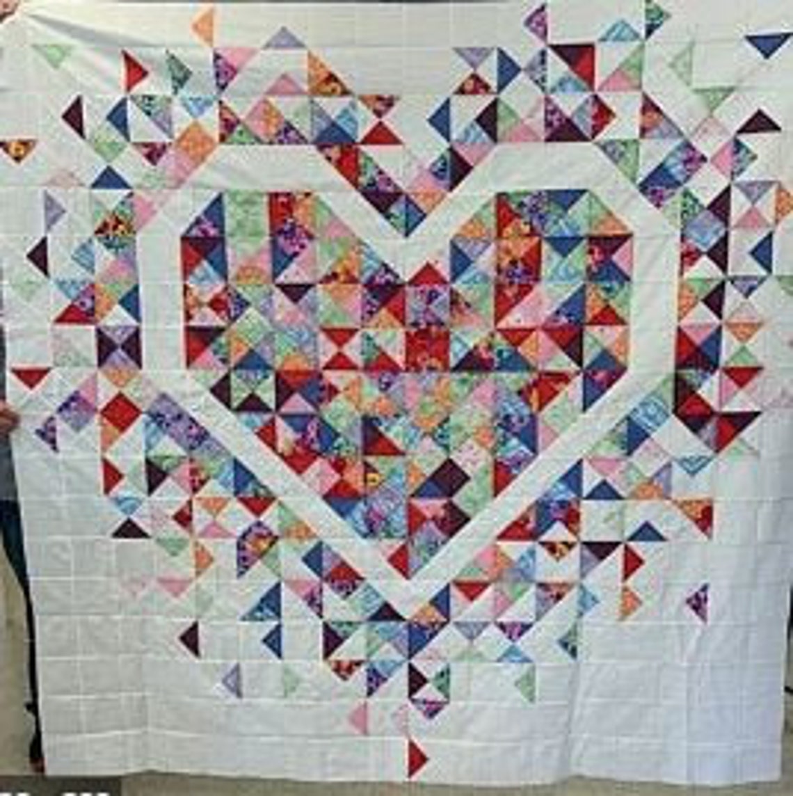 Exploding Heart Quilt Pattern by Slice of Pi Quilts Paper - Etsy