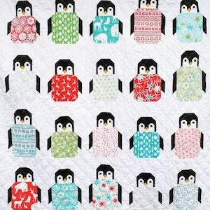 Penguin Party Quilt Pattern by Elizabeth Hartman - Etsy