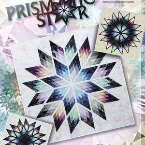 Prismatic Star Quilt Pattern From Quiltworx by Judy Niemeyer Quilting for Timeless Treasures ...