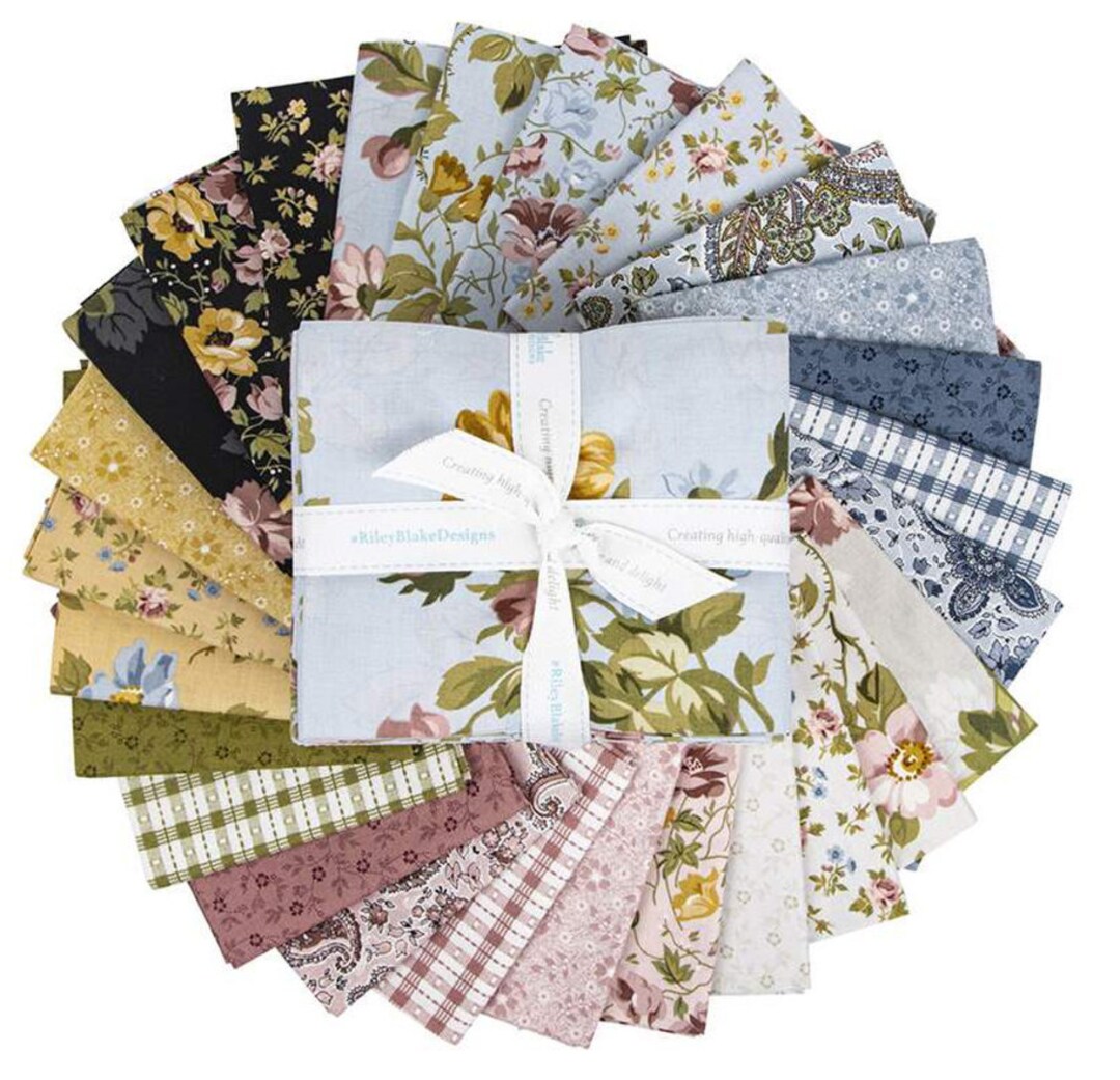 Riley Blake Fabric Midnight Garden Fat Quarter Bundle by Gerri Robinson ...