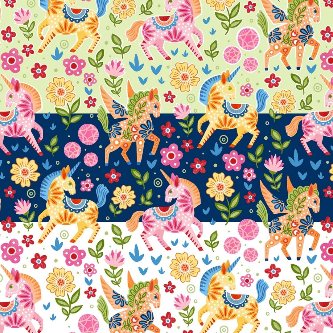 Fiesta Fabric Fantasy Figures Quilt Cotton Sewing Material by the Yard ...