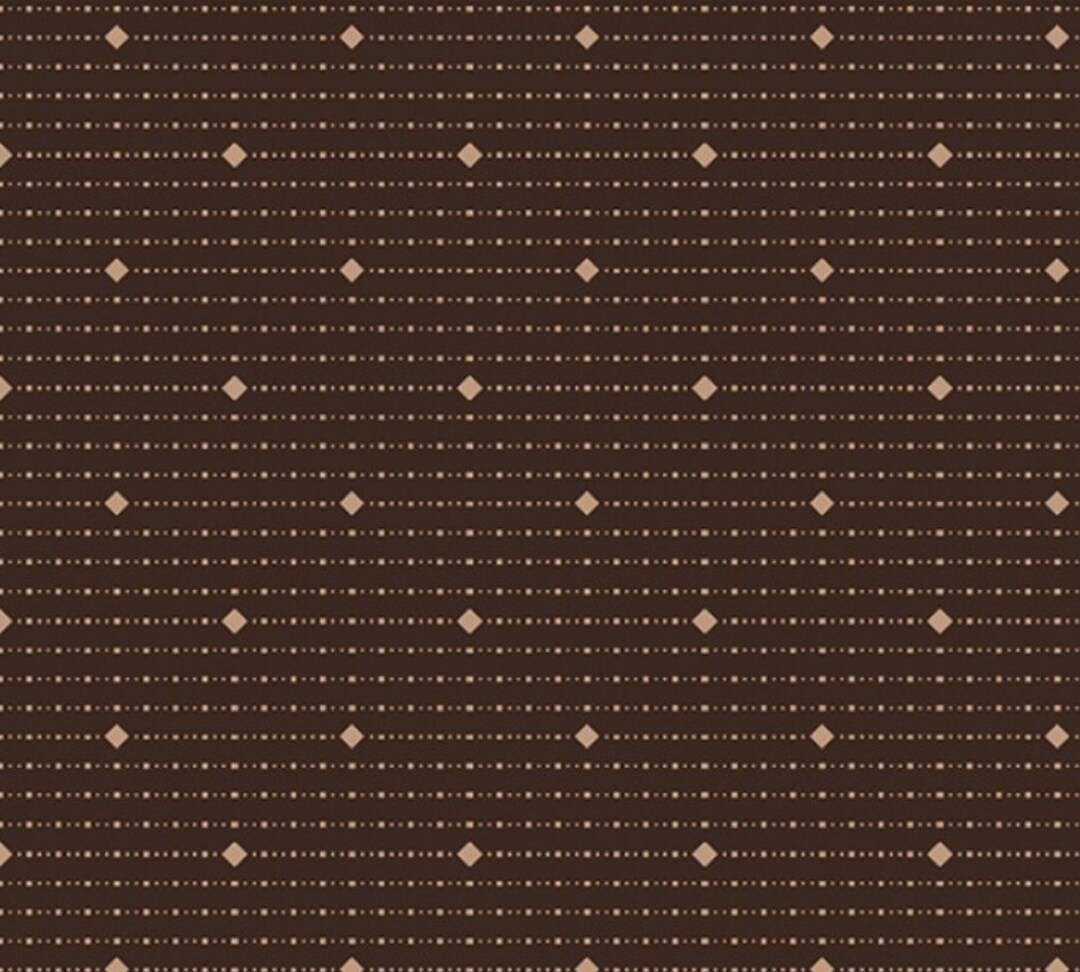 Rory Fabric Cocoa Diamond Row Quilt Cotton Sewing Material, Listed by ...