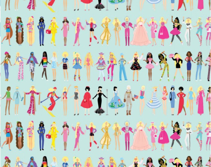 Barbie World Fabric Powder Dolls Quilt Cotton Sewing Material, Listed ...