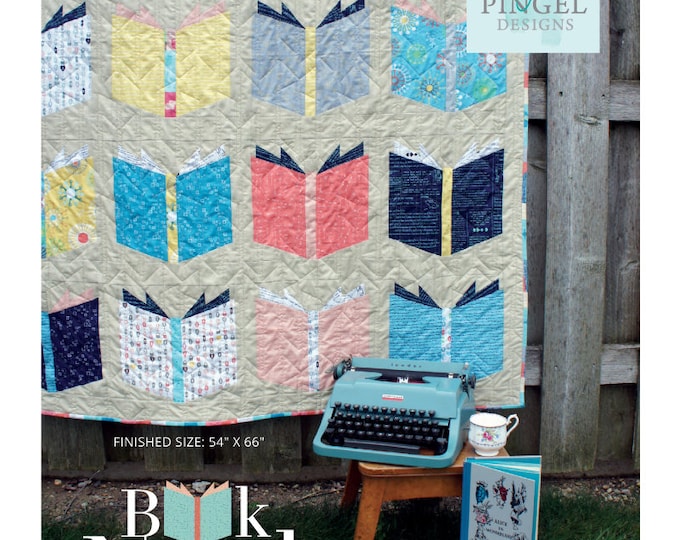 Book Nerd Quilt Pattern Angela Pingel Designs, Quilting and Sewing Instruction Booklet Not a Pdf ...