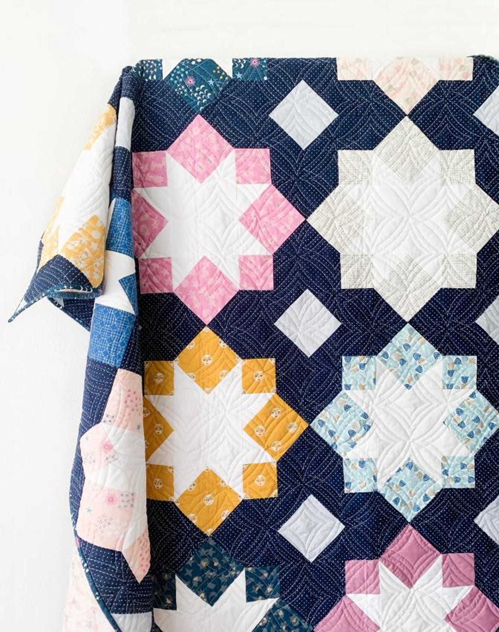 Stellar Mosaic Quilt Pattern by Fran Gulick for Cotton and Joy, Sewing ...