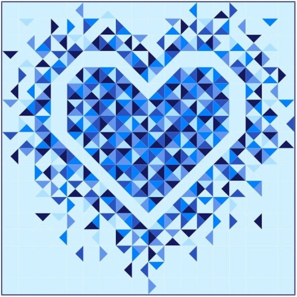 Exploding Heart Quilt Pattern - Etsy