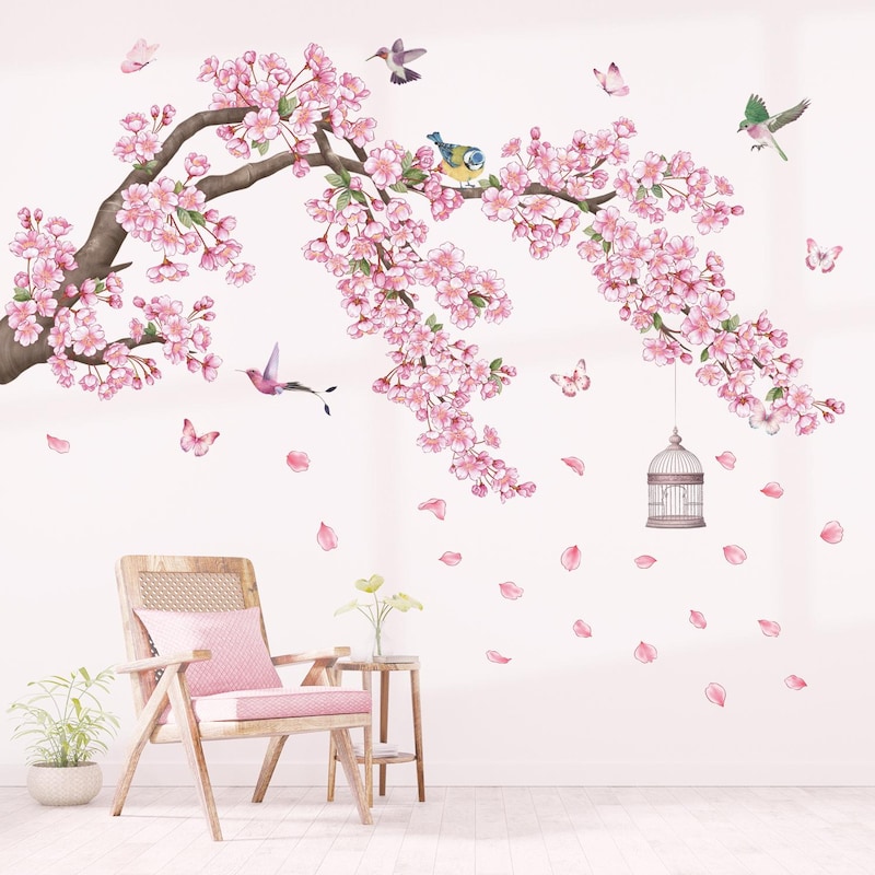 Cherry Blossom Wall Decal - Etsy