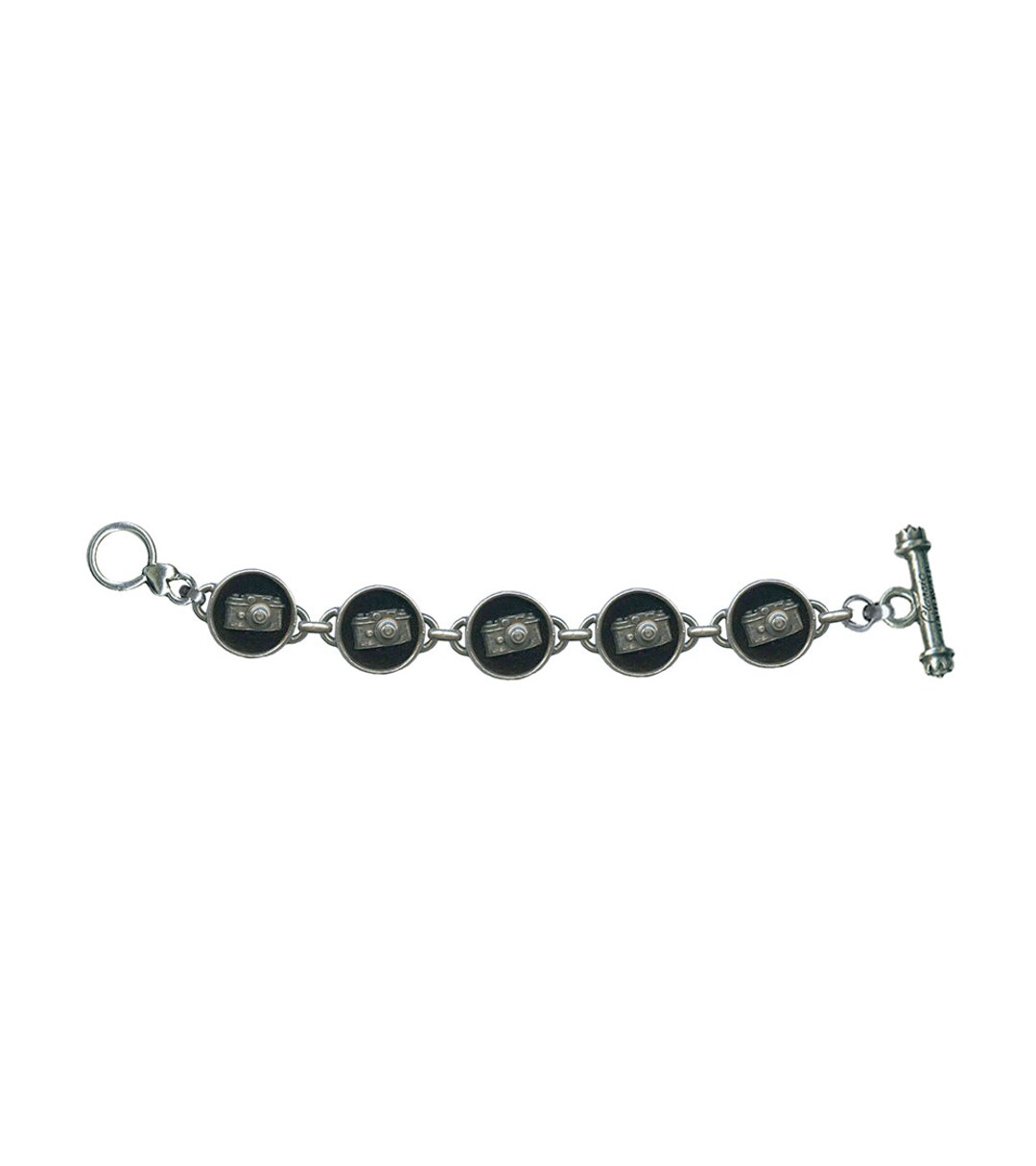 Shadow Box Camera Black Charm Bracelet - Etsy