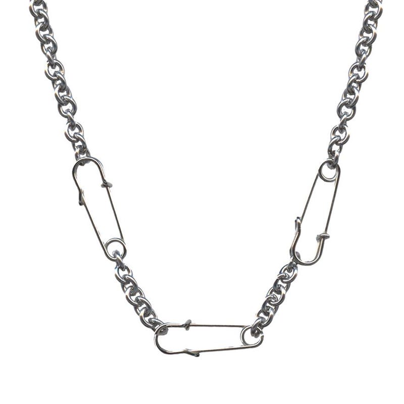 Safety Pin Necklace - Etsy