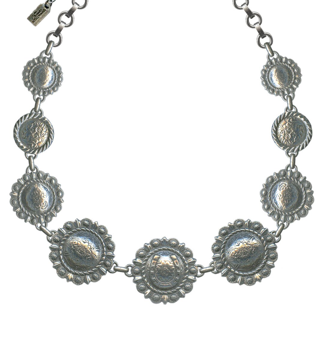 Bohemian Cowgirl Luck Concho Necklace-southwest Style Jewelry-boho ...