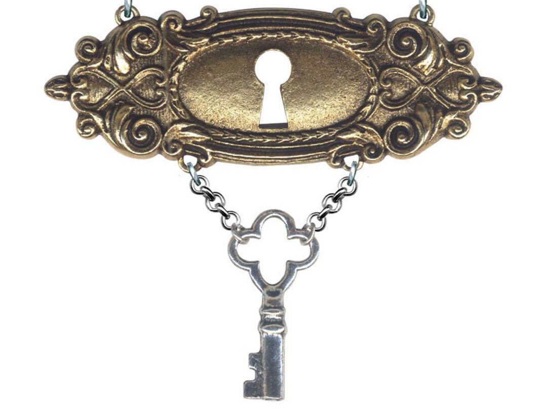 Wide Keyhole With Key Drop Rockware Necklace RW38 - Etsy