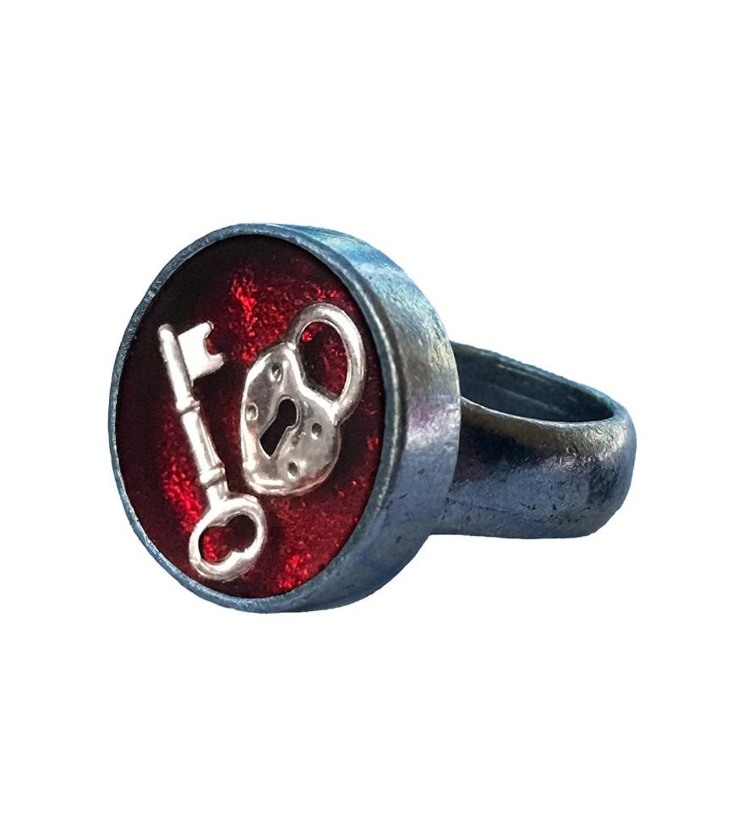 Classic Hardware Jewelry - Handcrafted Shadow Box Lock and Key Ring ...