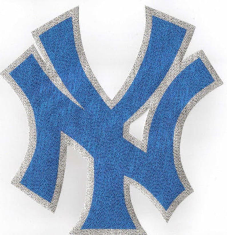 Huge Metallic New York Yankees Iron on Patch - Etsy