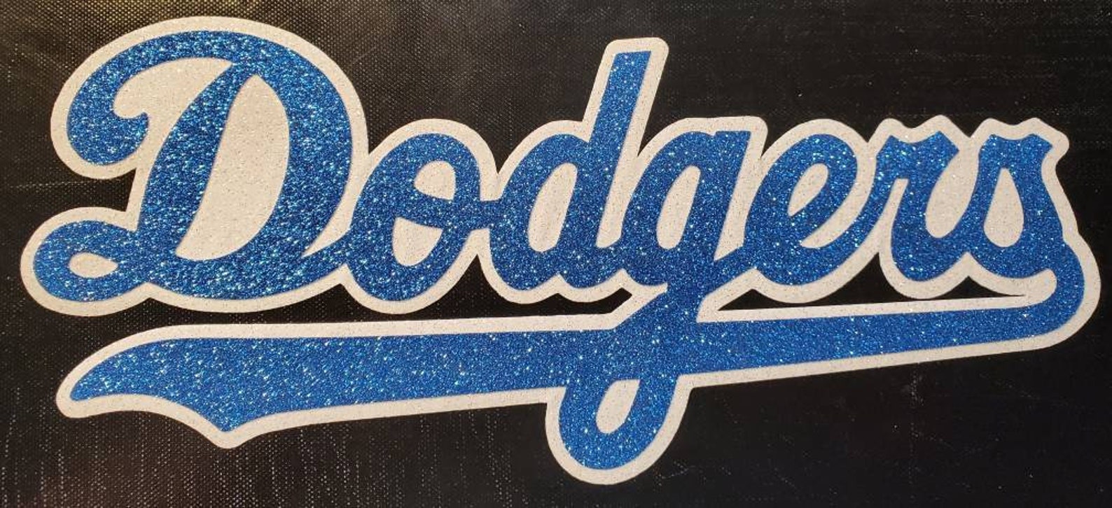 Huge Los Angeles Dodgers Shimmering Iron on Patch - Etsy