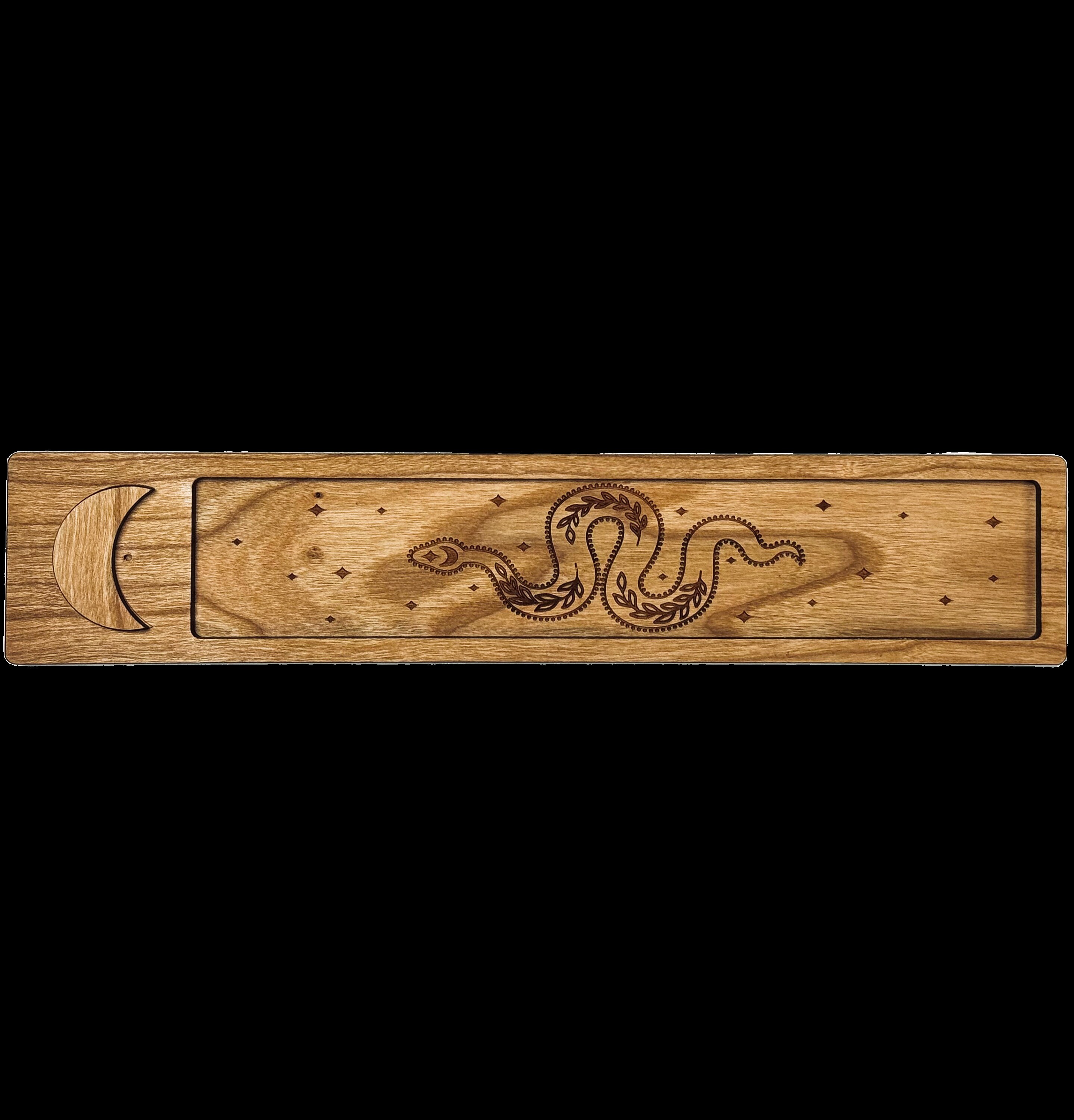 Cherry Wood Laser Engraved Incense Burner - Etsy