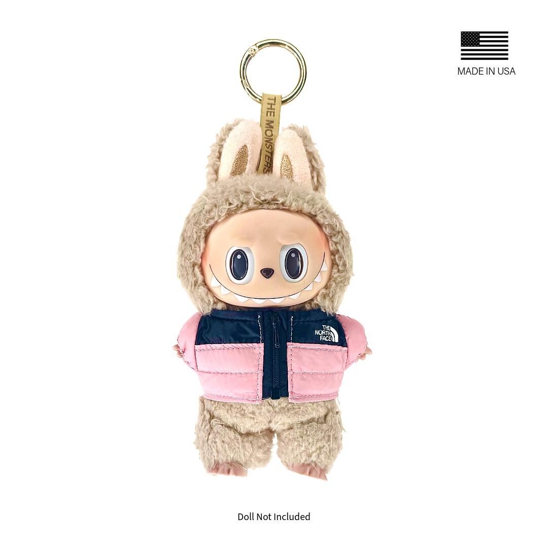 Labubu Clothing Puffer Jacket Macaron and Big Energy Dolls | Pink ...