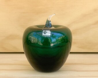 Blenko Glass Apple - Etsy
